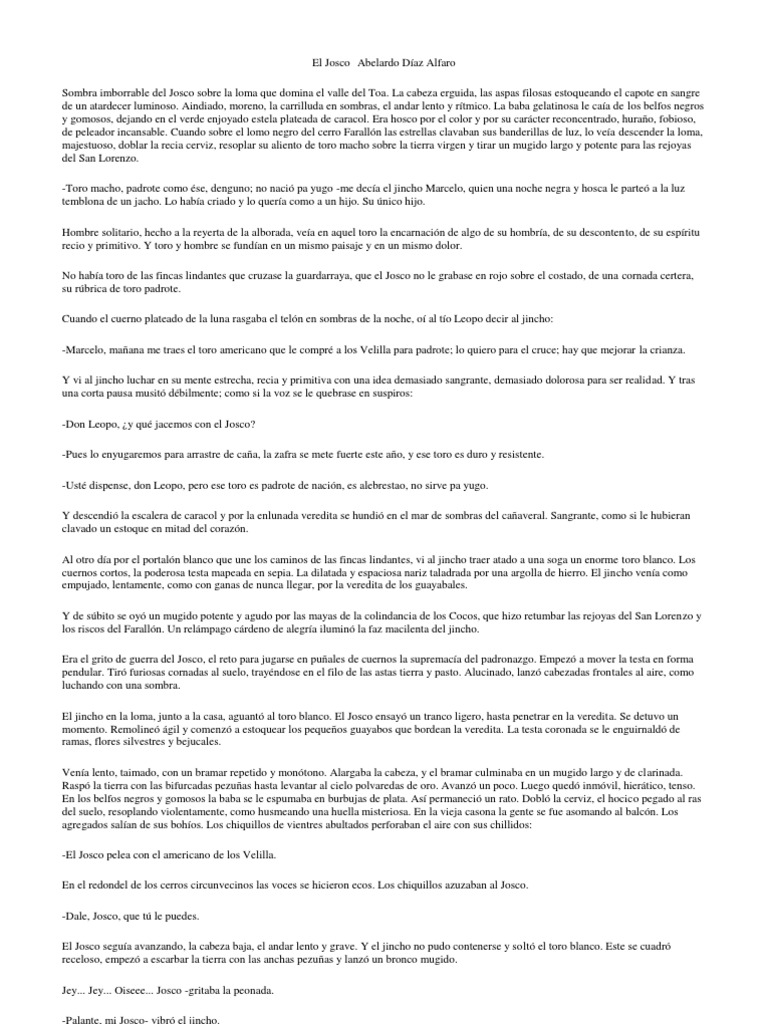 El Josco: El Toro de la Loma | PDF | Animales domesticados | Bovinos