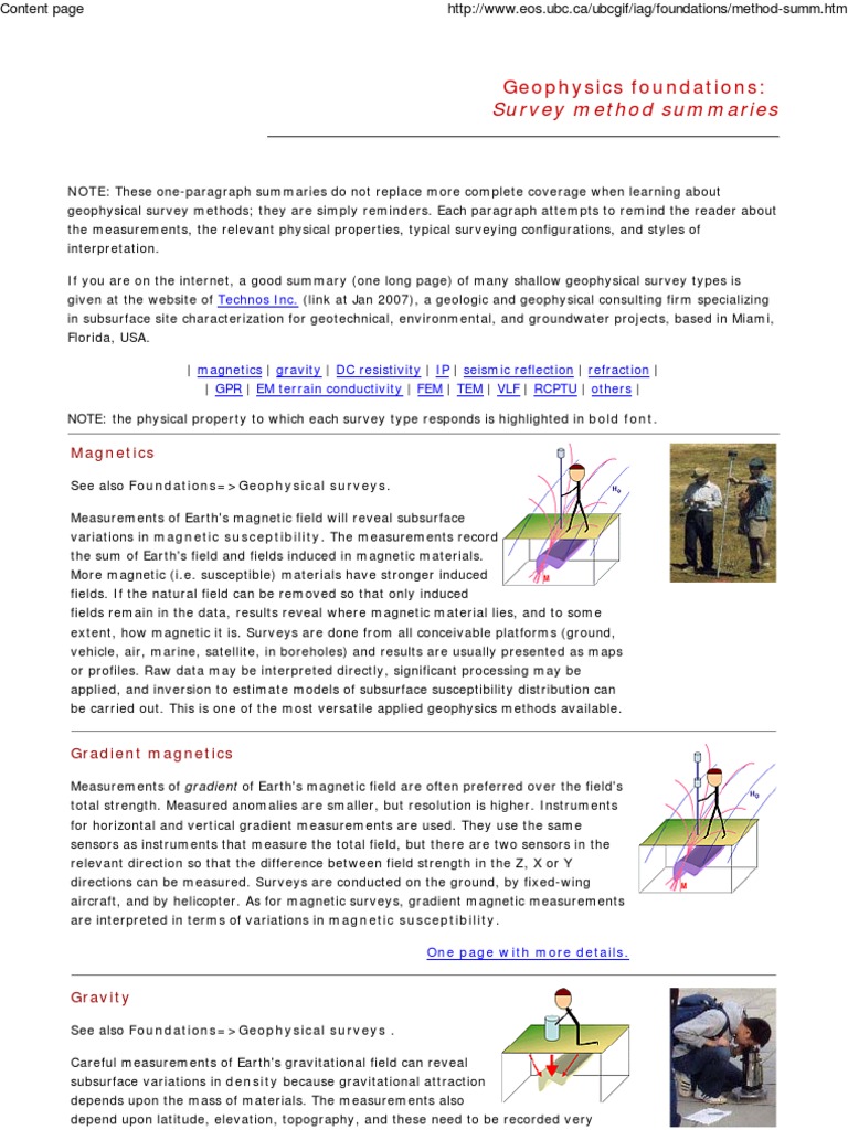Geophysical Survey Methods | PDF | Reflection Seismology | Reflection ...