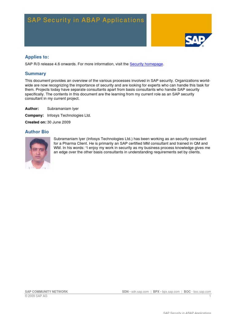 Sap Security+ Full+Material | PDF | Sarbanes–Oxley Act | Computing