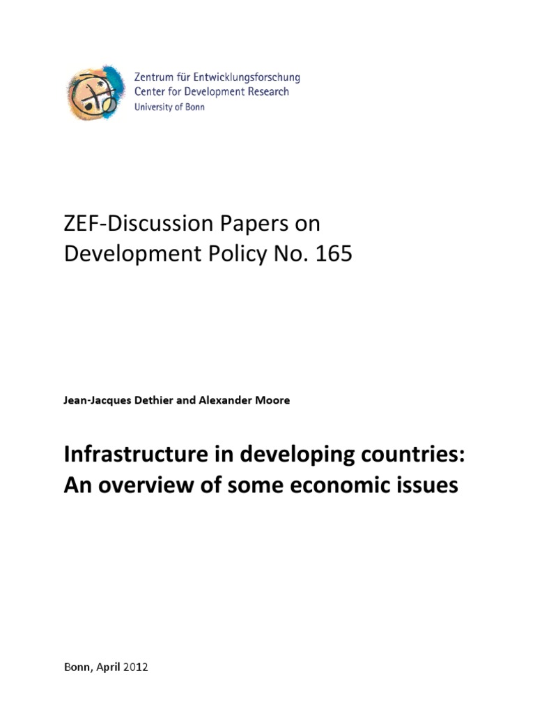 Infrastructure in Developing Countries | PDF | Infrastructure ...