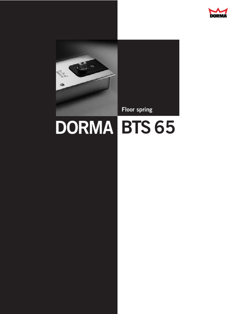 Dorma BTS 65 | PDF | Iso 9000 | Door