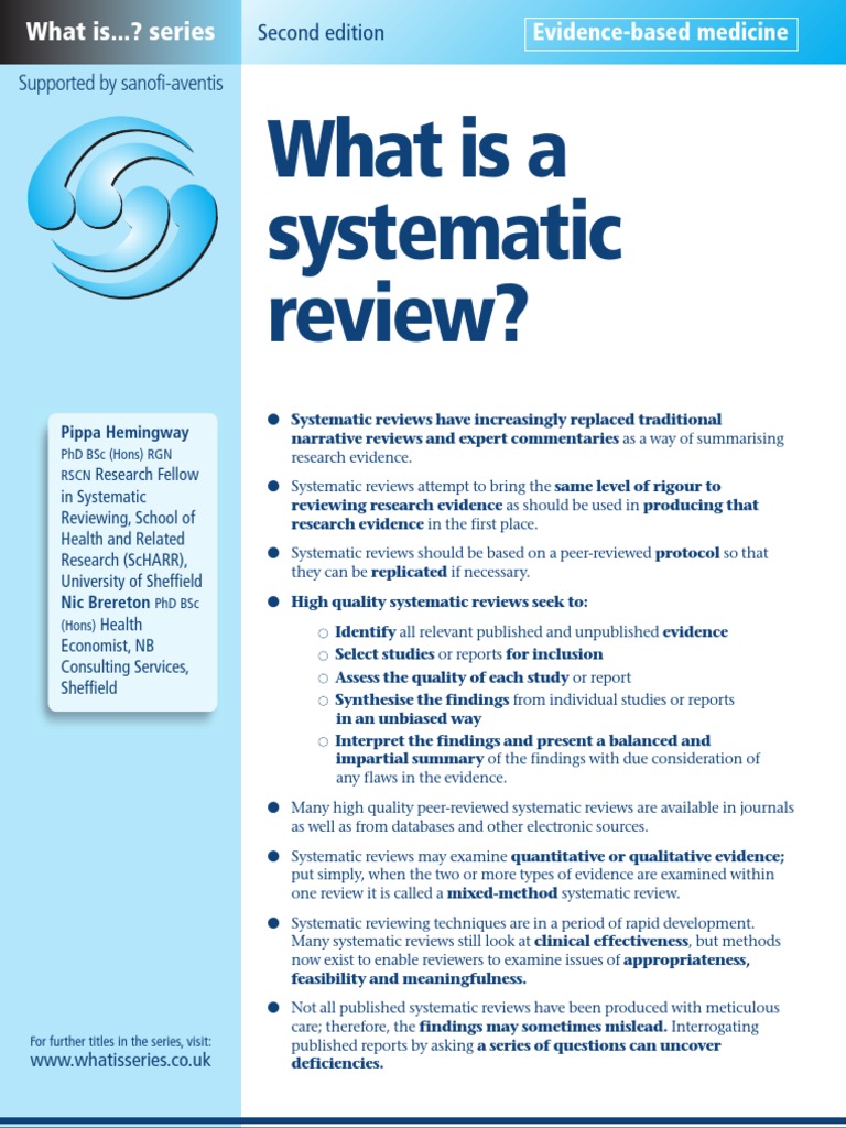 Systematic Review | PDF | Career & Growth