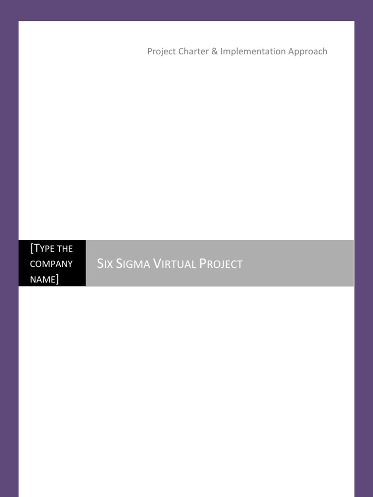 SIx SIgma Outline | PDF | Six Sigma | Standard Deviation
