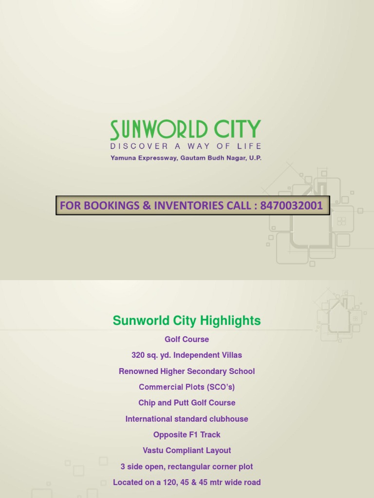 Luxurious Living at Sunworld City | PDF | Recreation | Hobbies