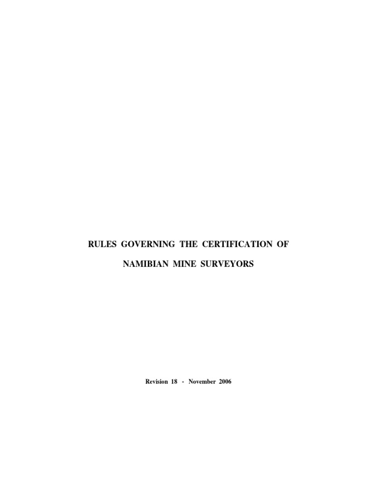 Mine Survey Certification | PDF | Surveying | Test (Assessment)