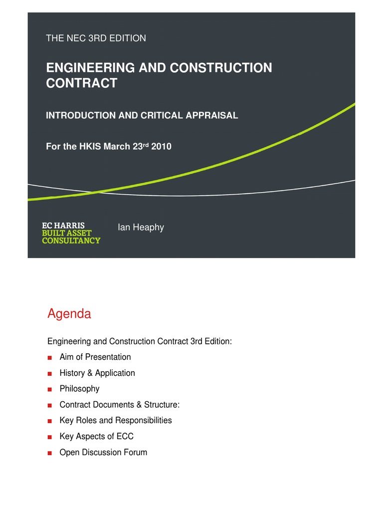 An Introduction to the Key Features and Structure of the NEC3 Engineering and Construction ...