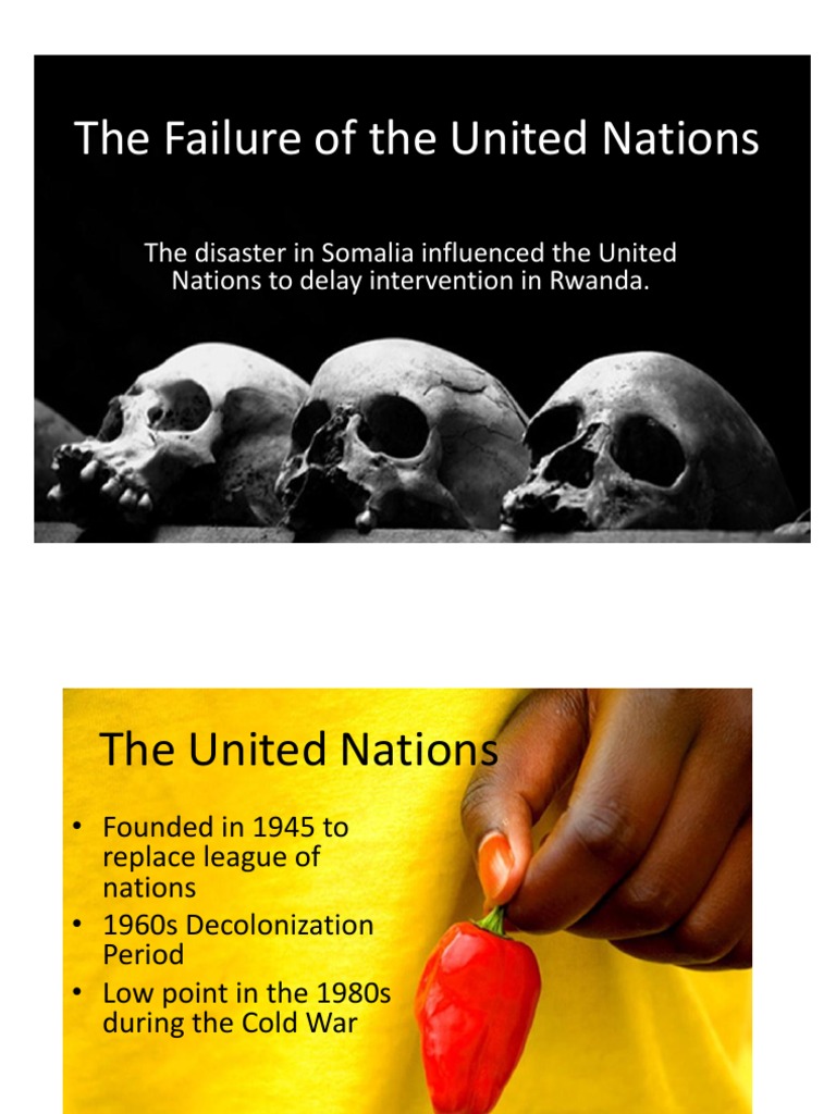 UN Failures: Somalia and Rwanda Insights | PDF | United Nations ...