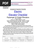 Testing & Commissioning Document For Elevators | PDF | Elevator | Switch