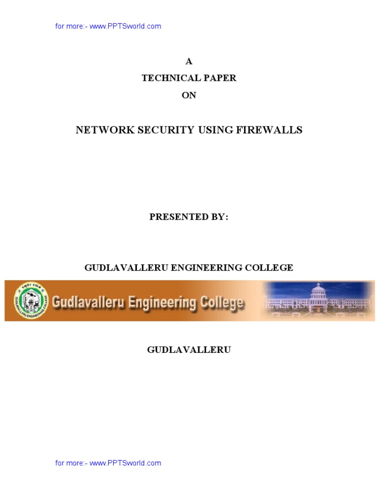 Network Security Using Firewalls | PDF | Firewall (Computing) | Routing