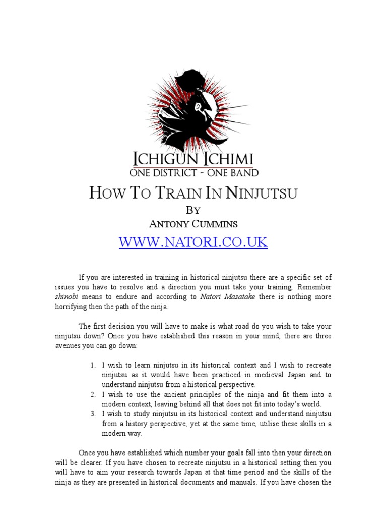 How To Train in Ninjutsu | PDF | Armed Conflict | Science