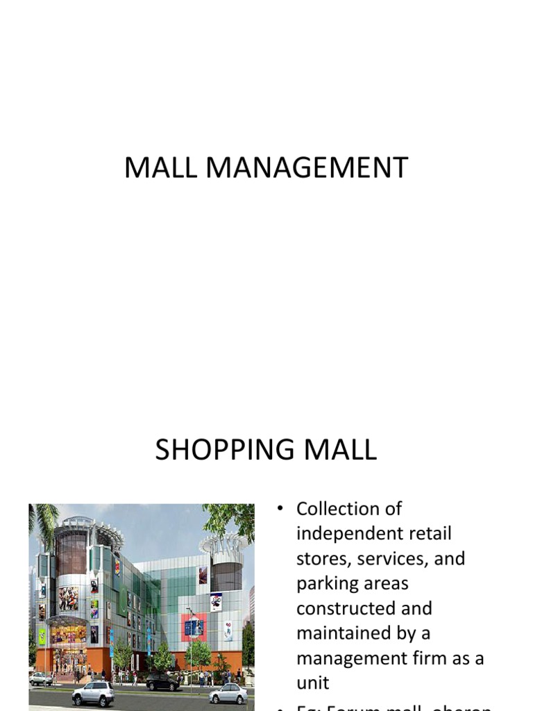 Key Aspects of Mall Management | PDF | Business