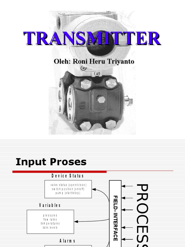 Transmitter and Sensors | PDF | Model OSI | Sinyal (Teknik Listrik)