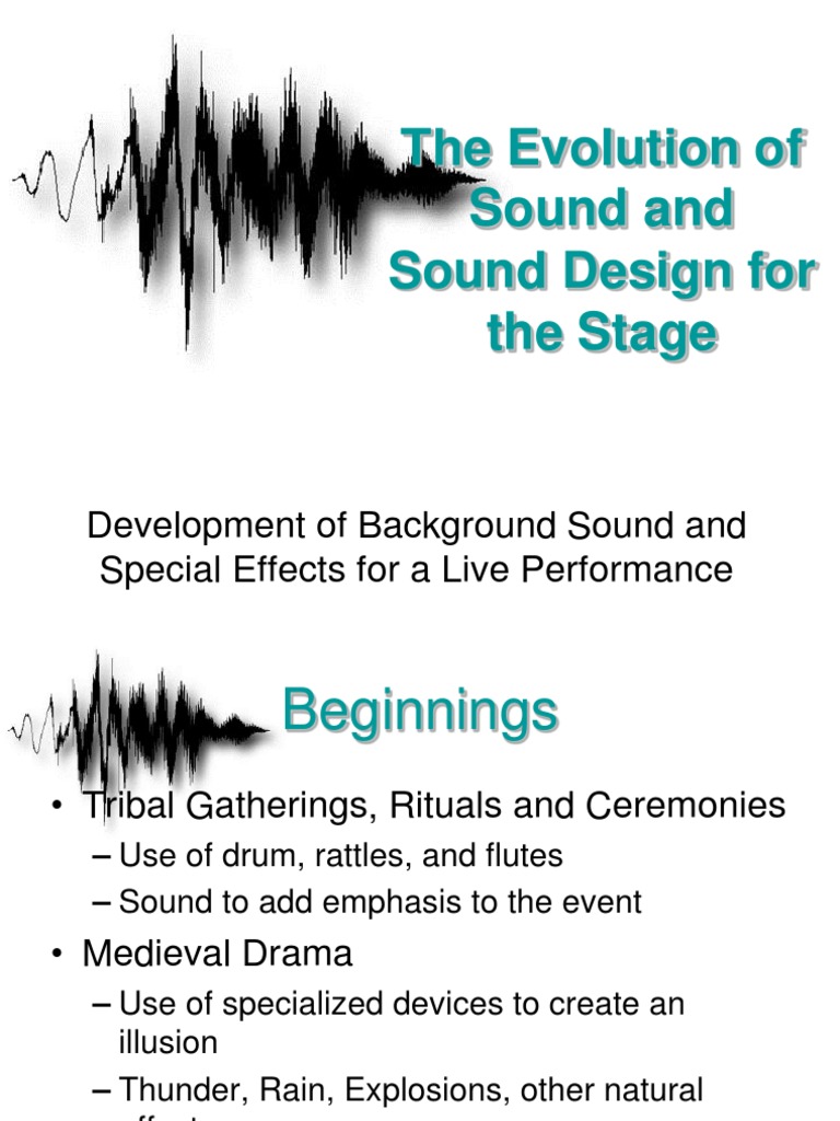 The Evolution of Sound Design For The Stage | PDF | Compact Cassette ...