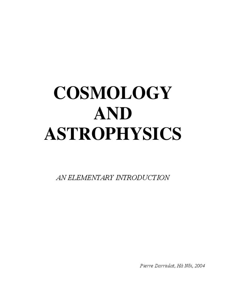 Intro to Cosmology for Students | PDF | Dark Matter | Big Bang