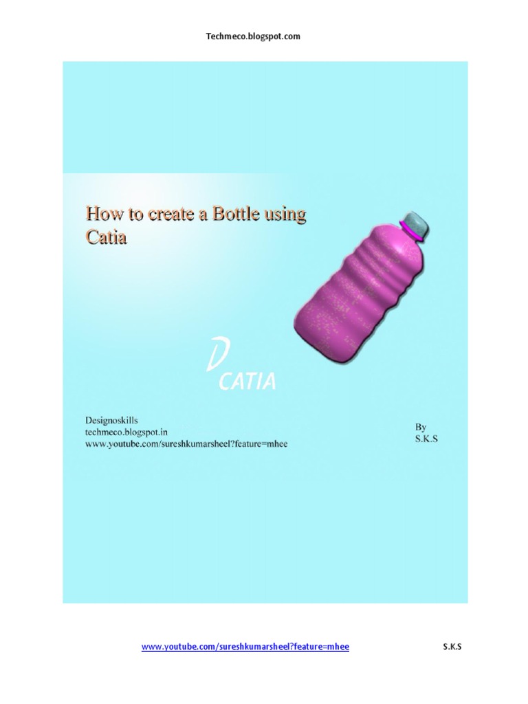 How To Create A Bottle Using CATIA | PDF | Cartesian Coordinate System ...