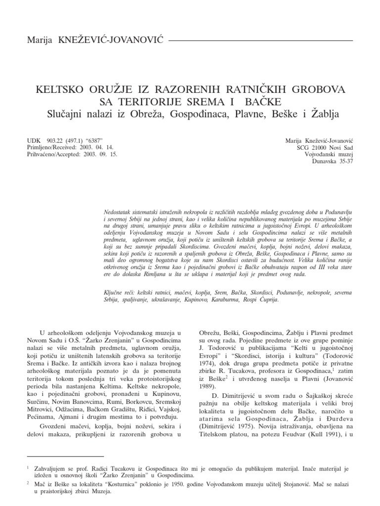 Keltsko Oruzje | PDF