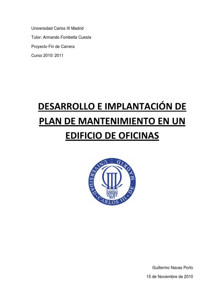 Plan de Mantenimiento de Edificios | PDF | Hvac | Aluminio