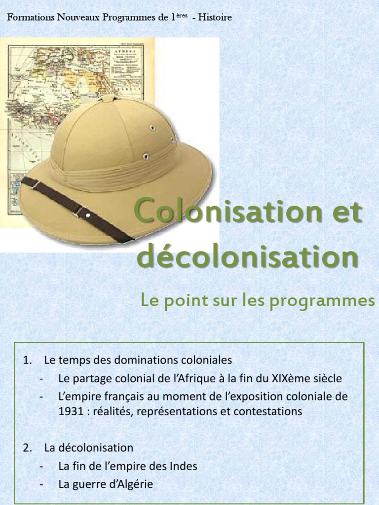 Colonisation Et Decolonisation | PDF | Colonisation | Colonialisme