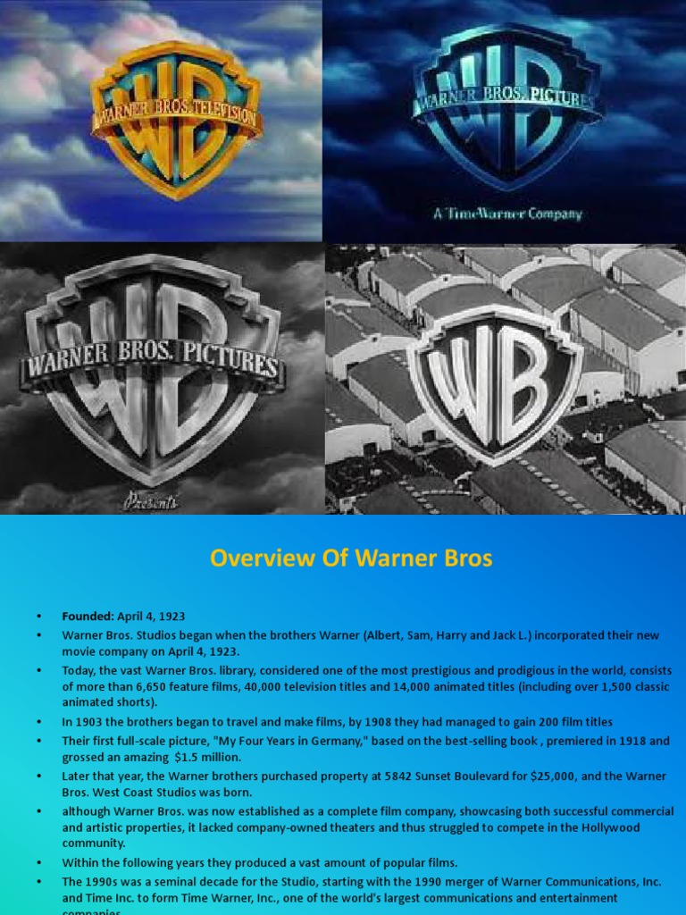 Warner Brothers Presentation | PDF | Digital Distribution | Warner Bros.