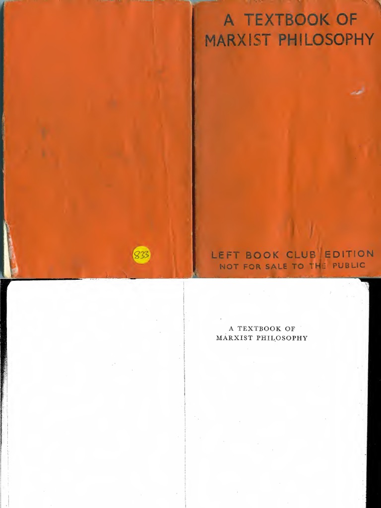 A Textbook of Marxist Philosophy | Philosophical Realism | Dialectic
