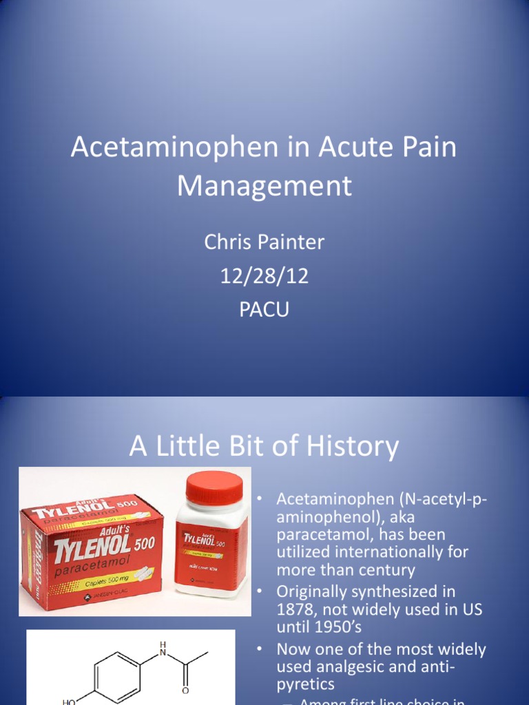 Pacu Tylenol Presentation | PDF | Analgesic | Nonsteroidal Anti ...