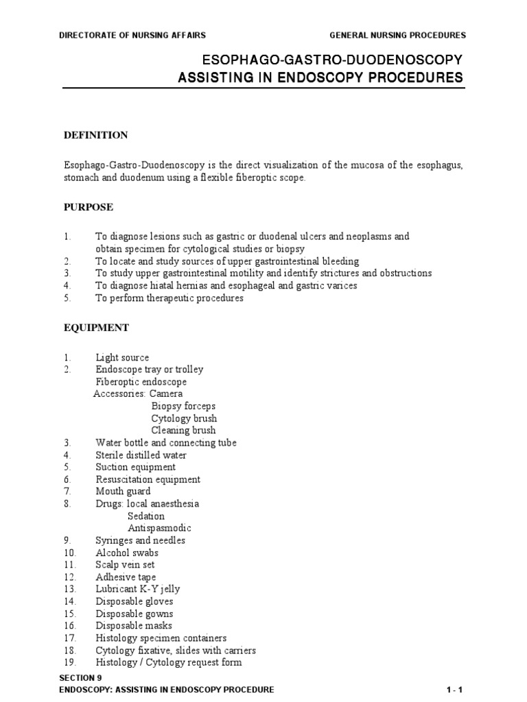 9 1 Endos | PDF | Endoscopy | Esophagus