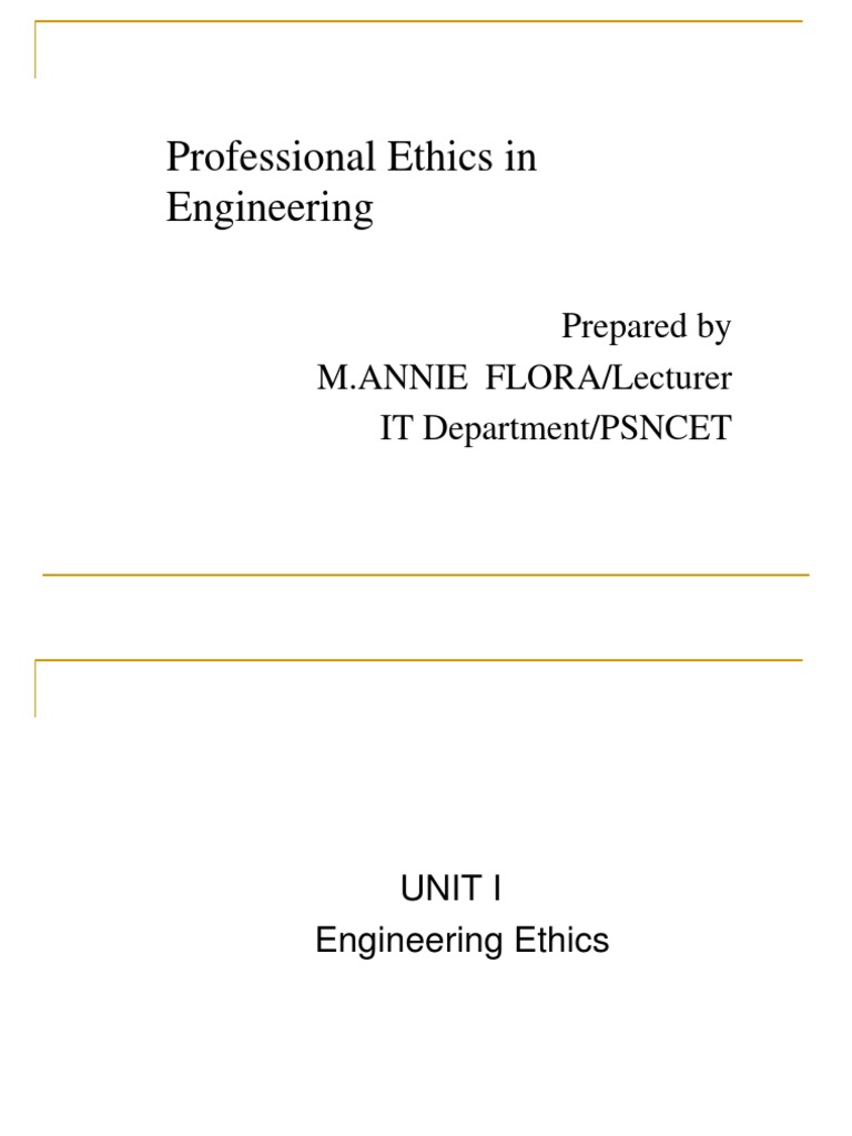Ethics For Professional Engineering | PDF | Morality | Whistleblower