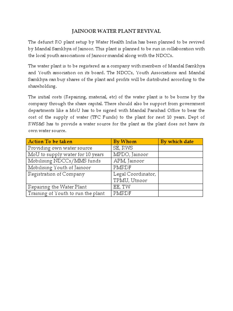 Plant Business Plan | PDF | Expense | Revenue