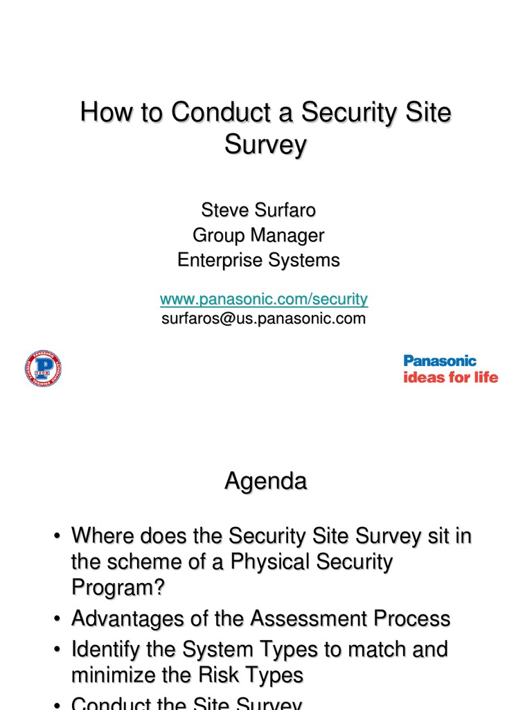 How to conduct a Security Site Survey.pdf | Physical Security | Camera