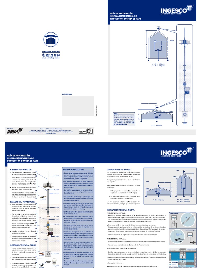 Manual Instalacion Pararrayos Ingesco | PDF | Estudios de idiomas ...