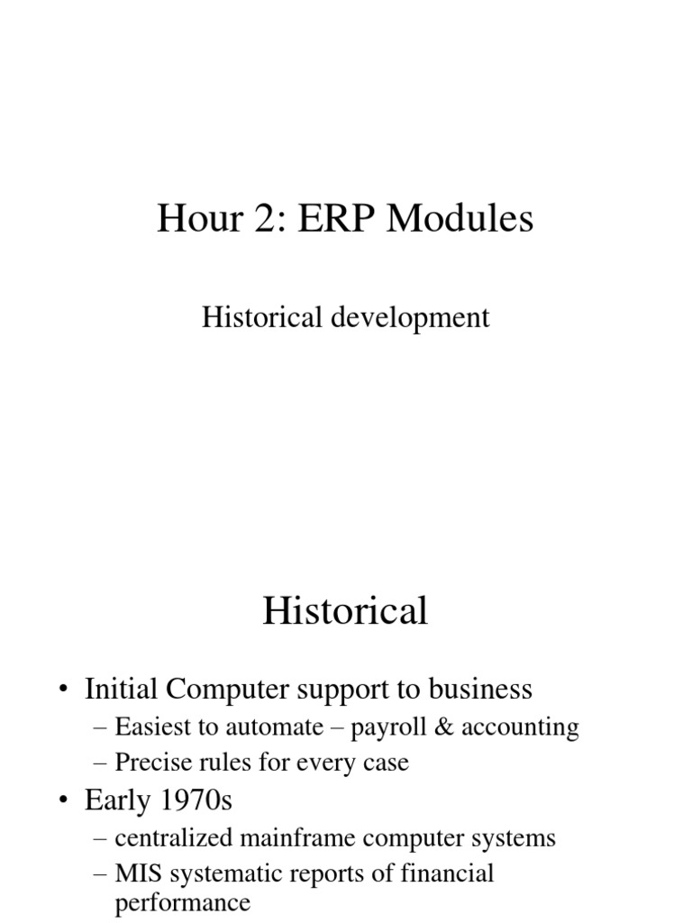 Erp Modules | PDF | Enterprise Resource Planning | Sap Se