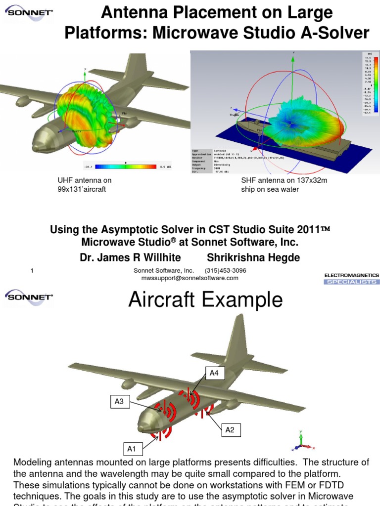 Antenna Placement On Large Platforms | PDF | Antenna (Radio) | Scattering