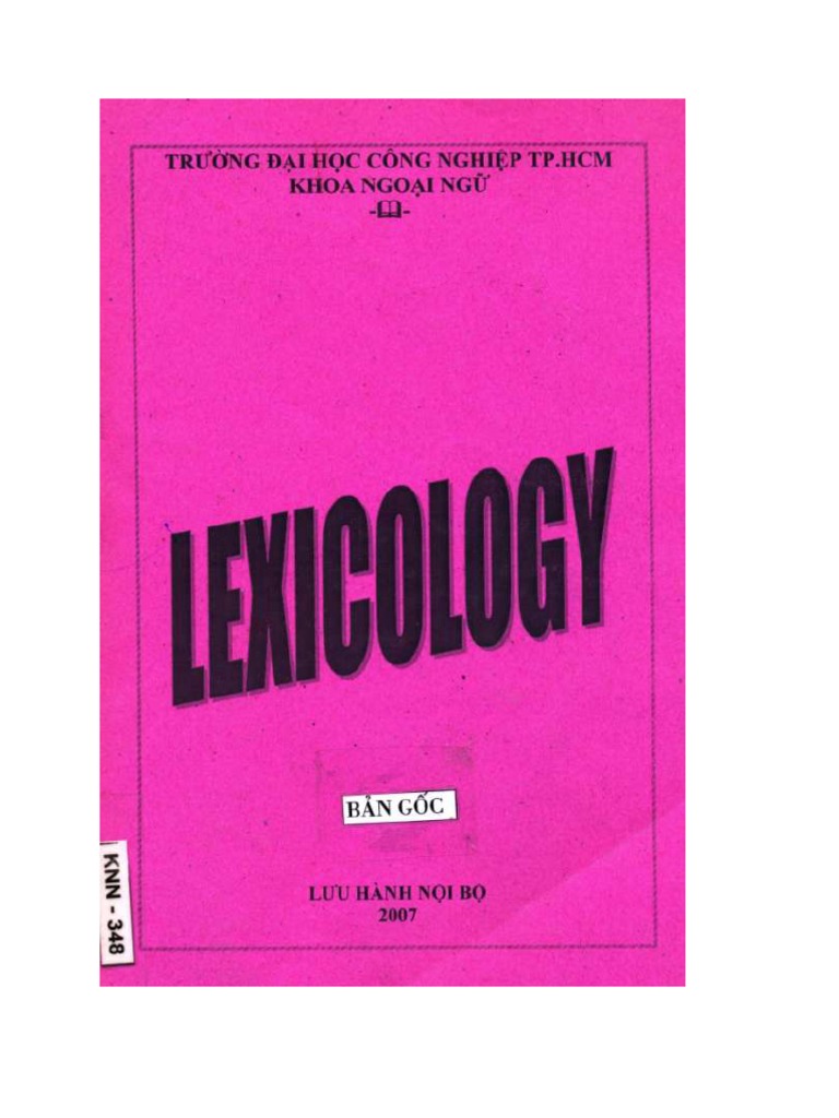 Lexicology
