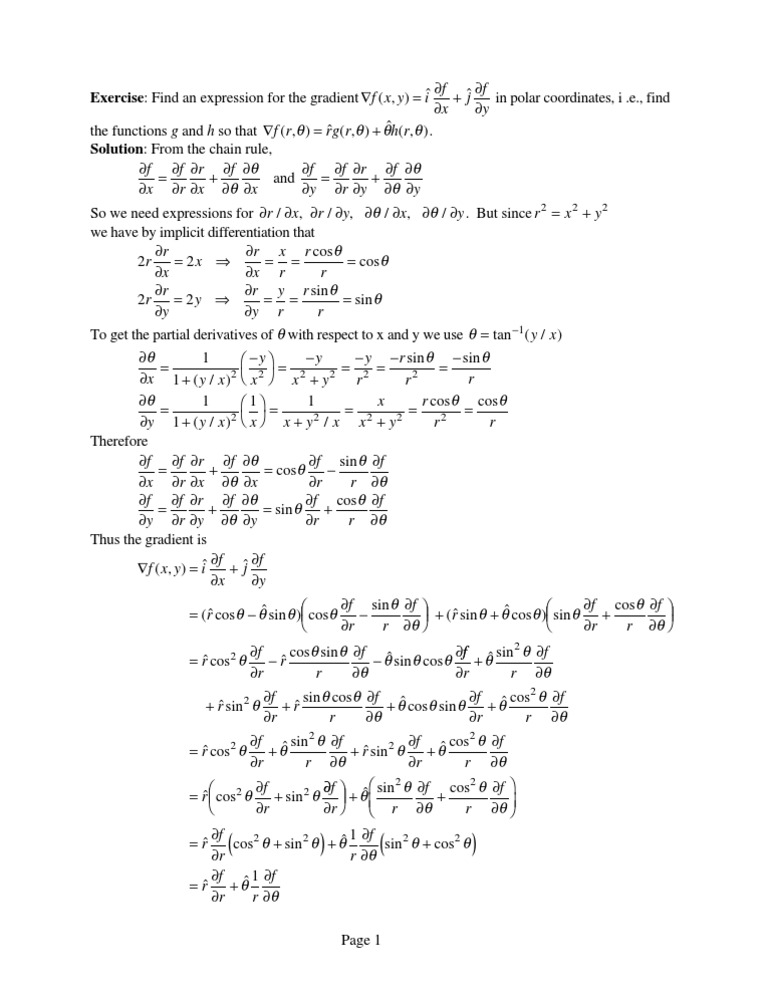 Polar Gradient | PDF