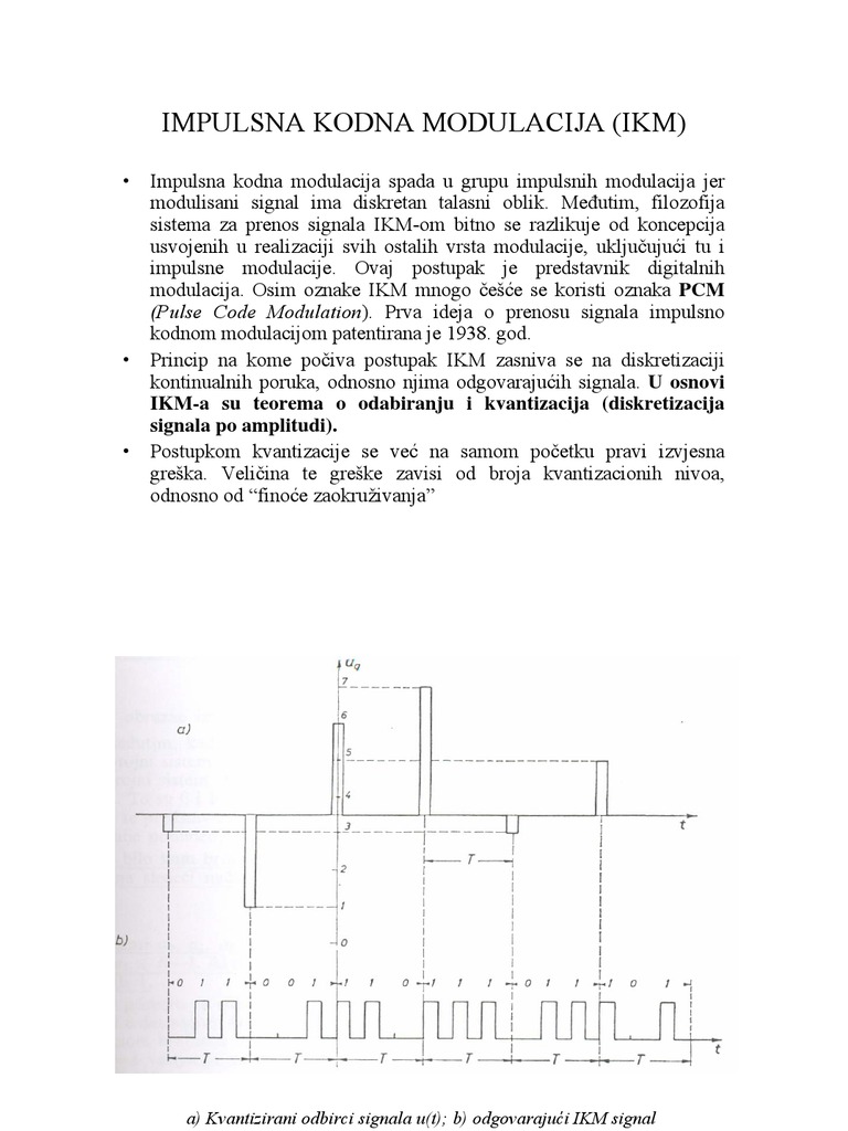Impulsna Kodna Modulacija | PDF