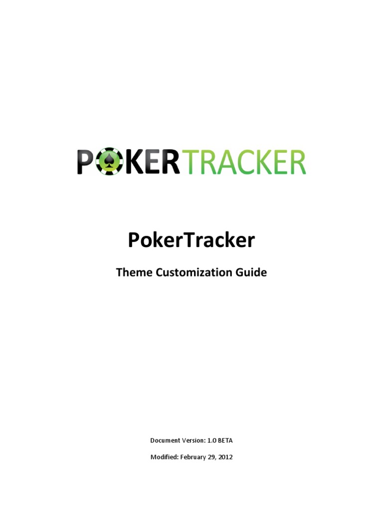 Pokertracker 4 Customization Guide | PDF | Image Resolution | Computer File