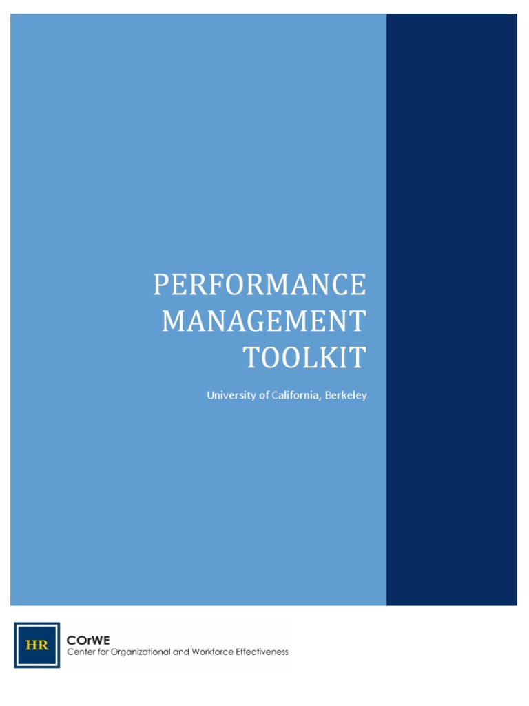 UC Berkeley Performance Toolkit | PDF | Performance Management ...