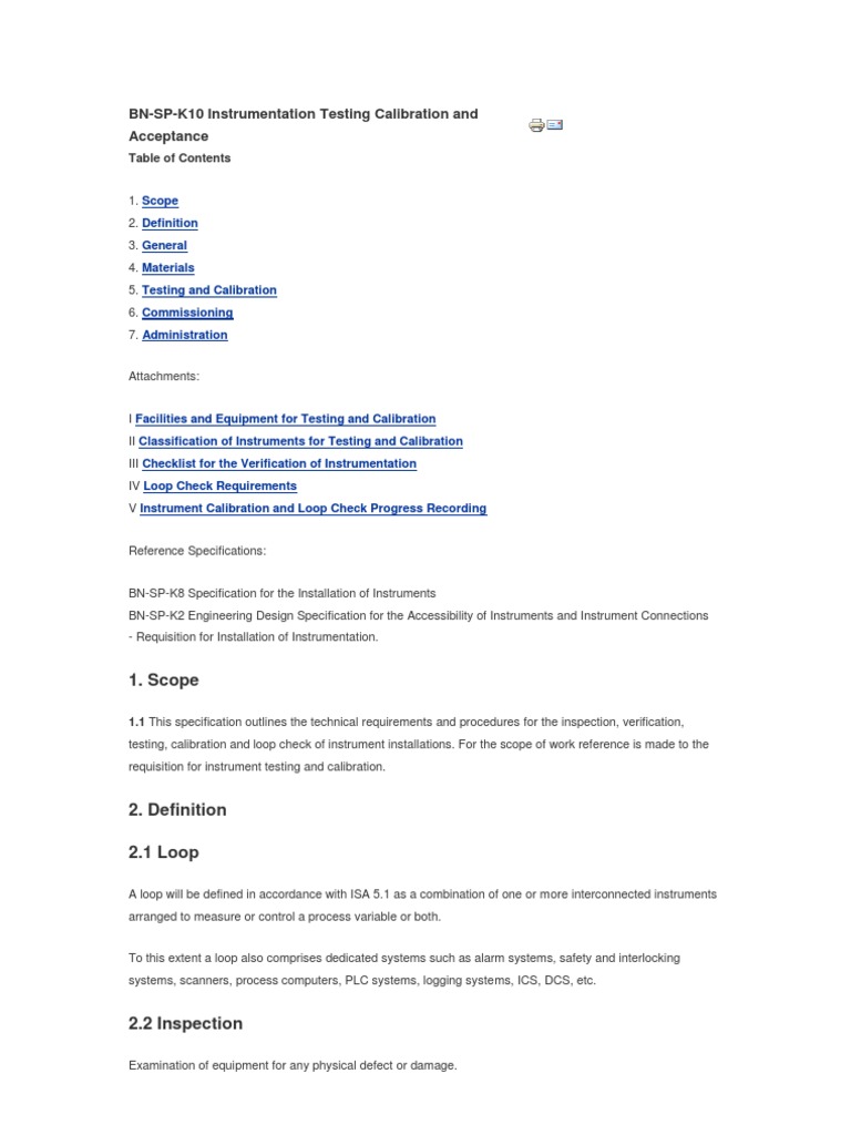 Instrumentation Testing and Calibration Guide | PDF | Calibration ...