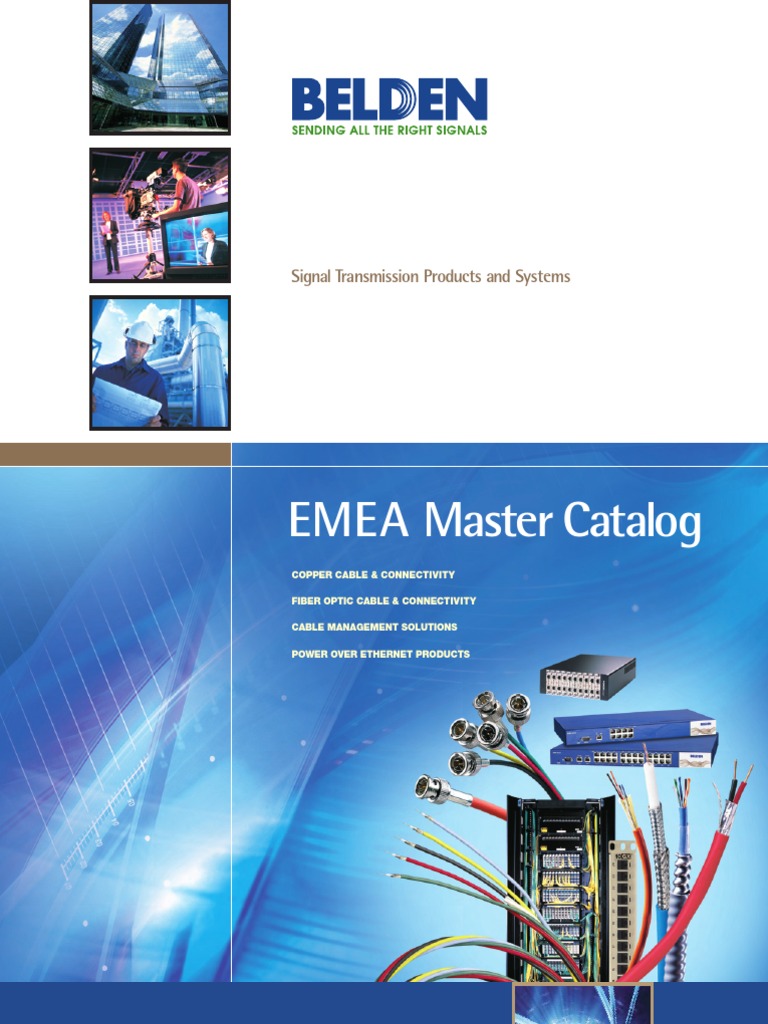 Catálogo Belden | PDF | Coaxial Cable | Cable