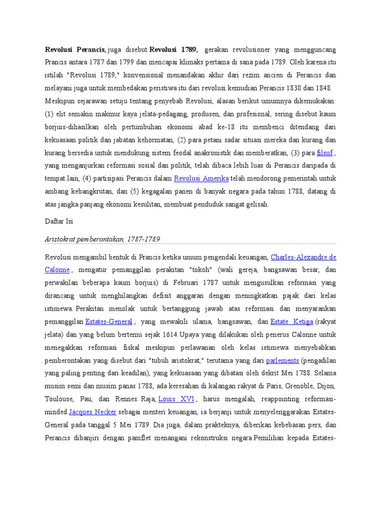 Revolusi Perancis | PDF