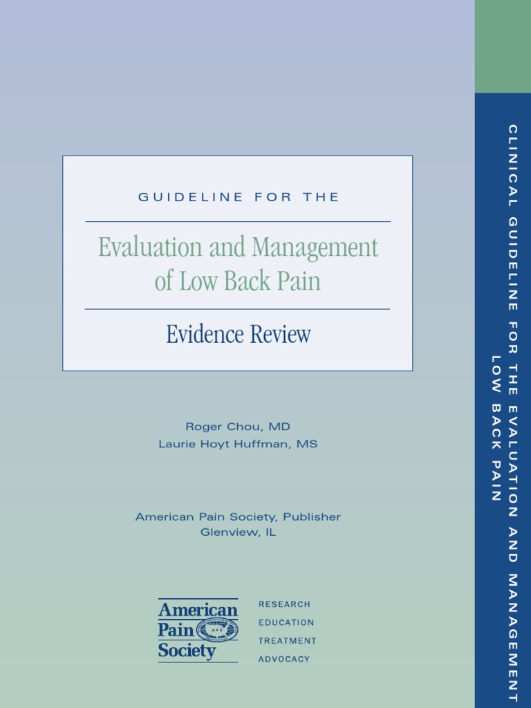 Guidelines For Evaluation and Management of LBP | PDF | Low Back Pain ...