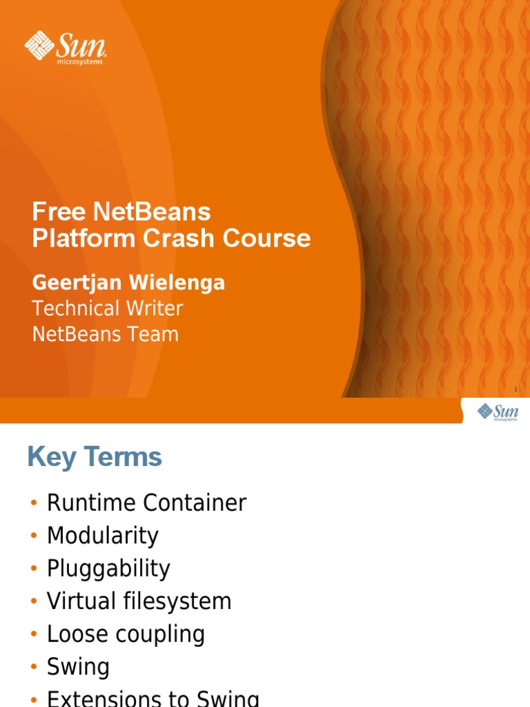 Free Netbeans Platform Crash Course: Geertjan Wielenga | PDF | Net Beans | Applications & Software
