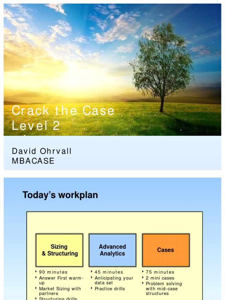 Case Cracking Guide | PDF | Profit (Accounting) | Strategic Management