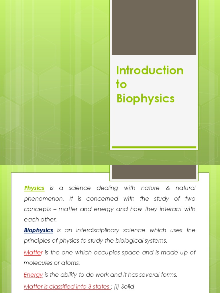 Biophysics | PDF | Velocity | Acceleration
