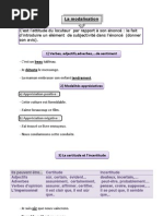 Tableau Des Modalisateurs | PDF | Verbe | Linguistique