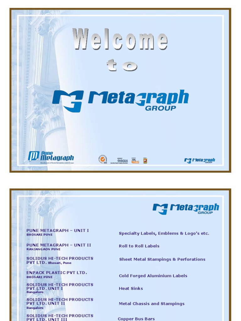 Pune Metagraph Co | PDF | Industries | Automotive Equipment