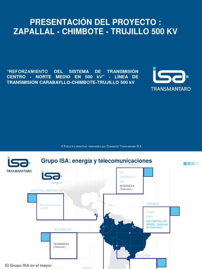 Isa Rep | PDF | Transmisión de energía eléctrica | Subestacion electrica