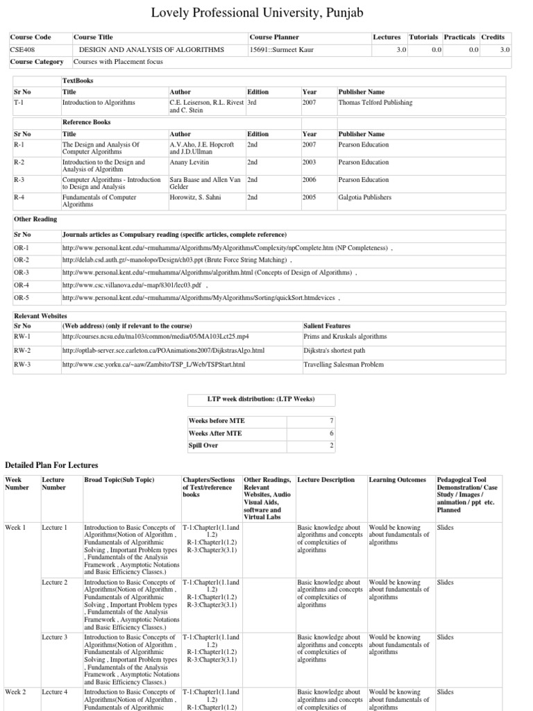 Cse 408 | PDF | Theoretical Computer Science | Algorithms And Data Structures