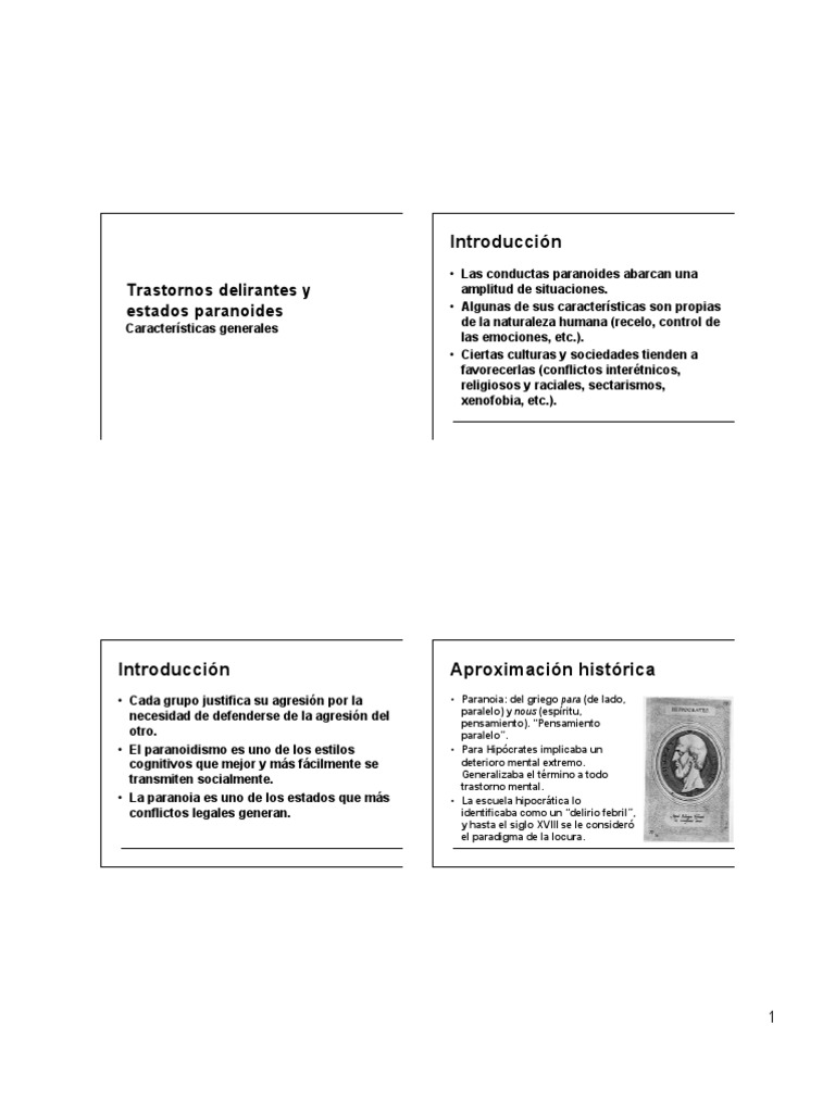 03 Trastornos Delirantes y Estados Paranoides | PDF | Engaño ...