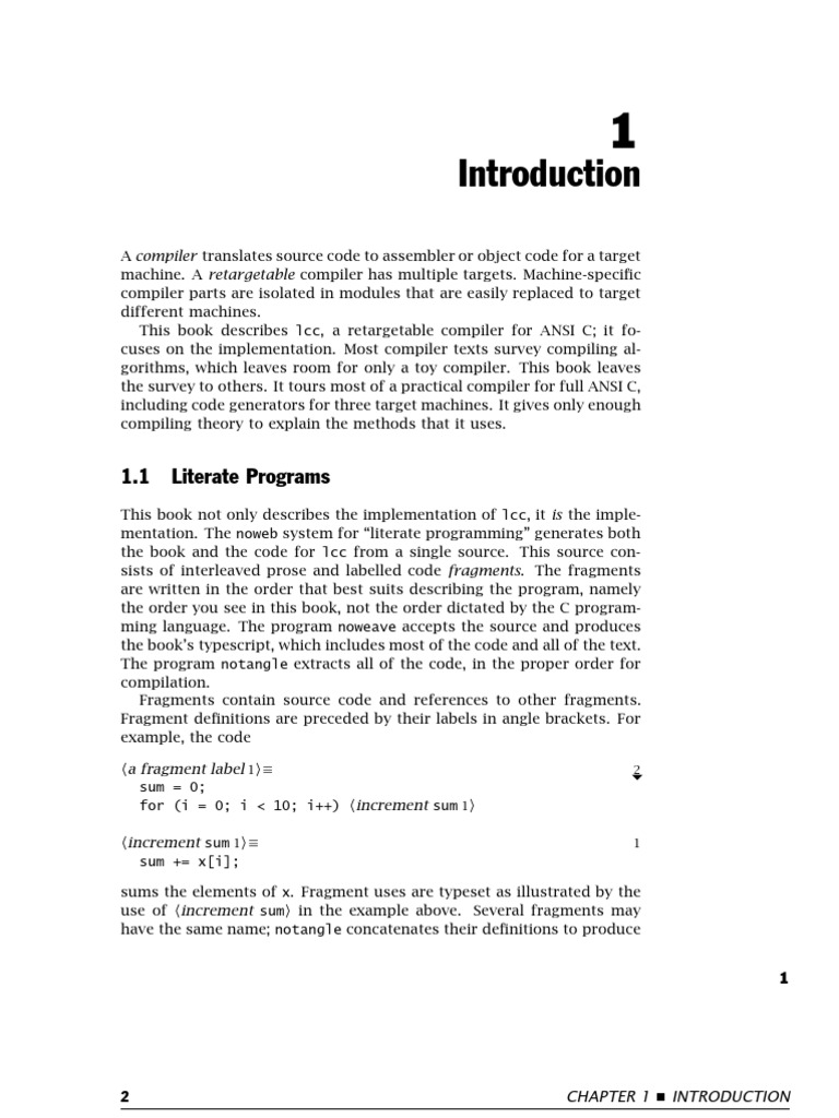 Intro C Programming Language Compiler